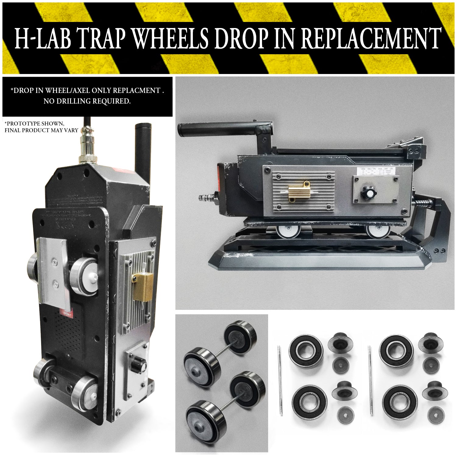 GB Ghost Trap Bottom Plate & Wheel Kit (HASLAB) – Redman Studio Workshop