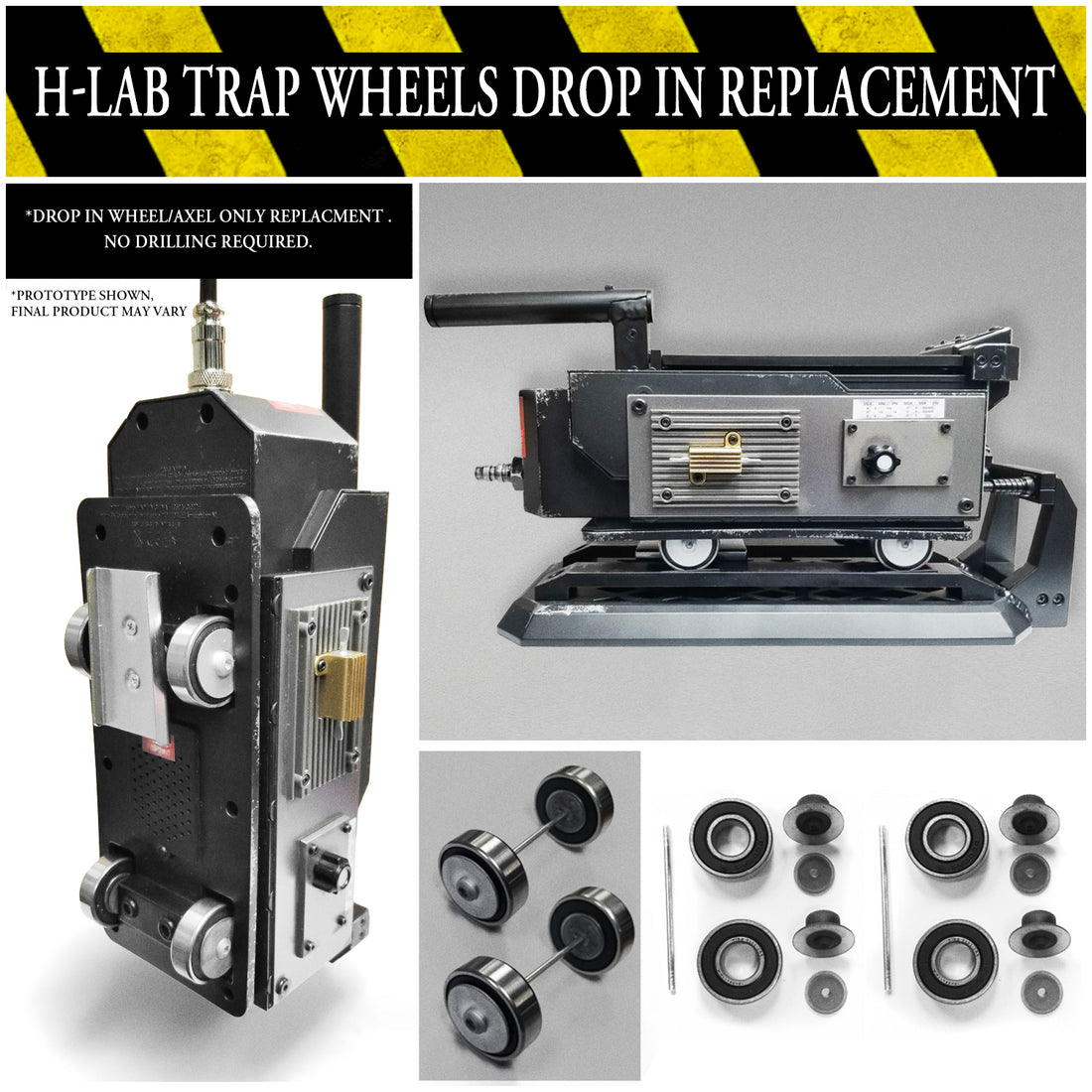 GB Ghost Trap Bottom Plate & Wheel Kit (HASLAB) – Redman Studio Workshop